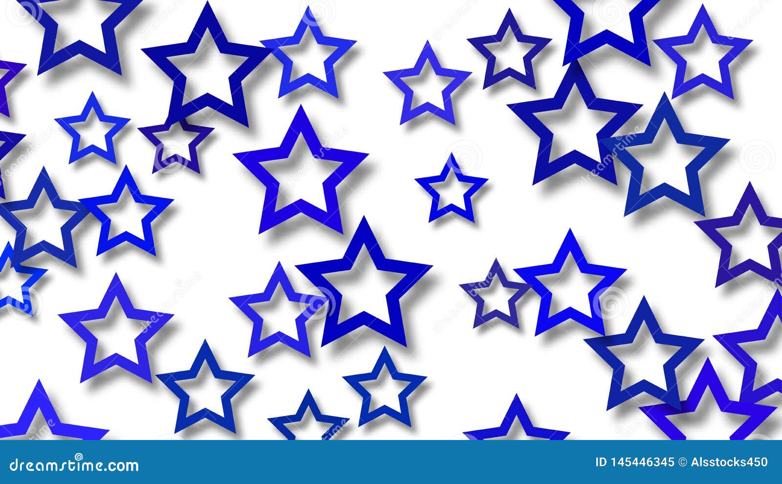 Abstract Background of Stars with Shadows Stock Vector - Illustration ...