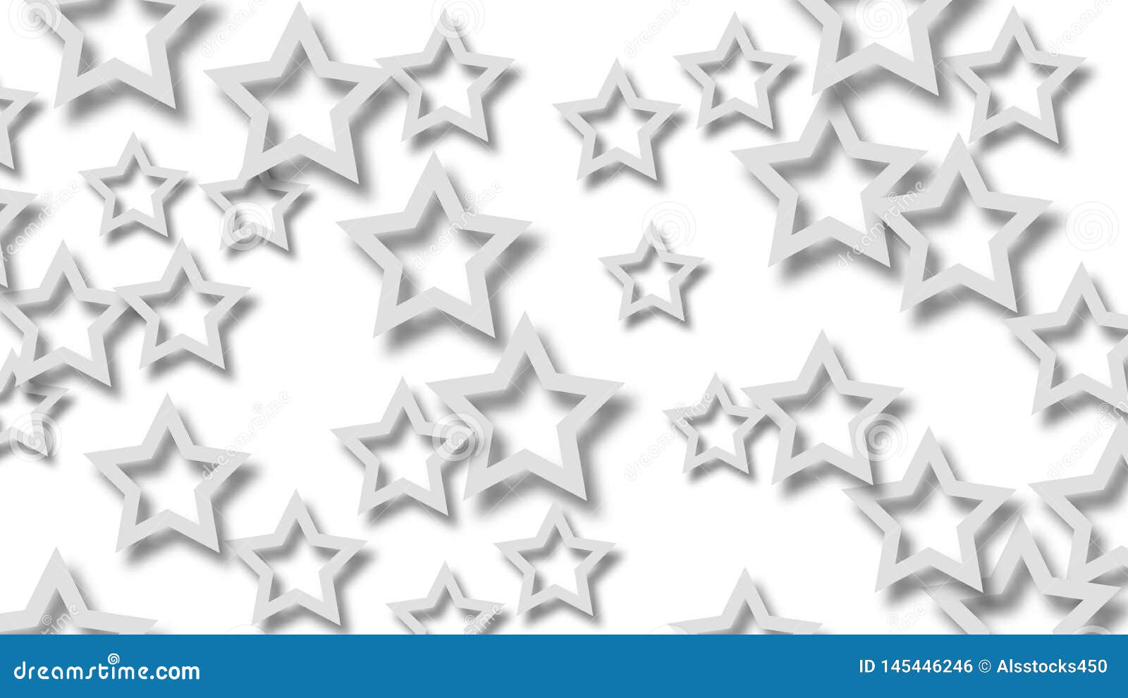 Abstract Background of Stars with Shadows Stock Vector - Illustration ...