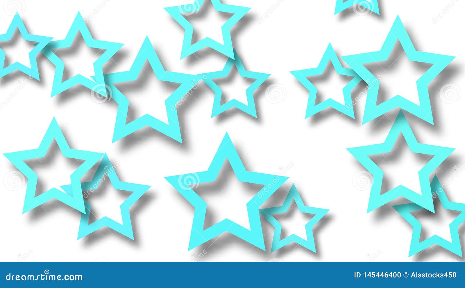 Abstract Background of Stars with Shadows Stock Vector - Illustration ...