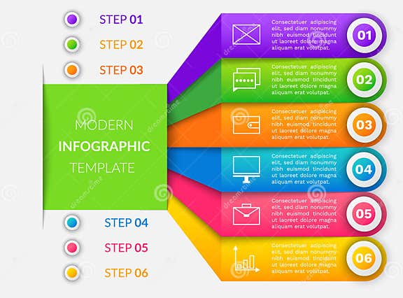 Abstract Background with Steps, Parts, Options, Infographic Template ... Abstract Background with Steps, Parts, Options, Infographic Template ...