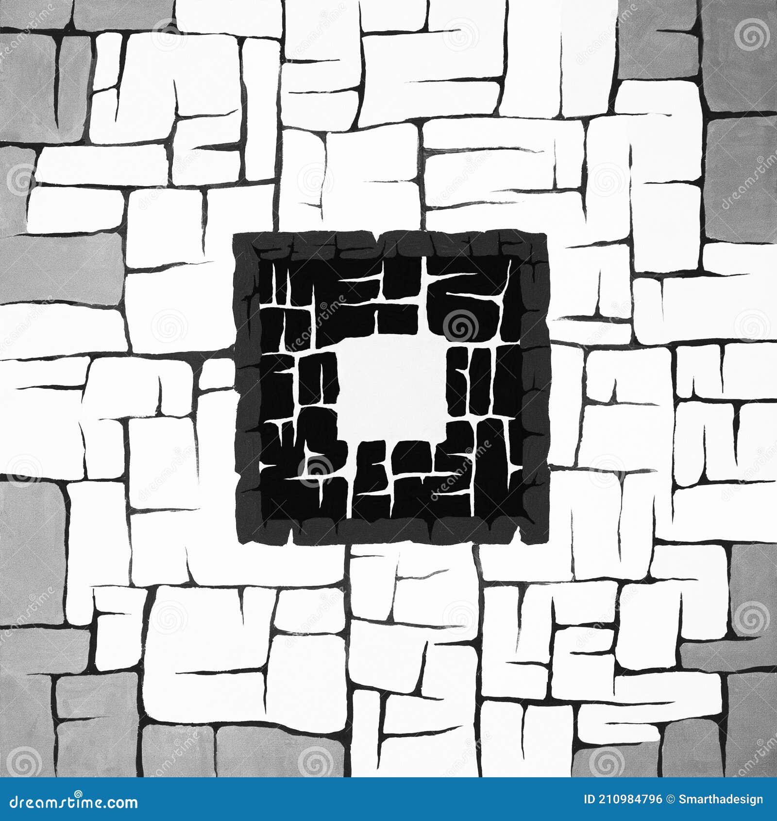 Abstract Background with Stone Texture. Hand Drawn Illustration Stock ...