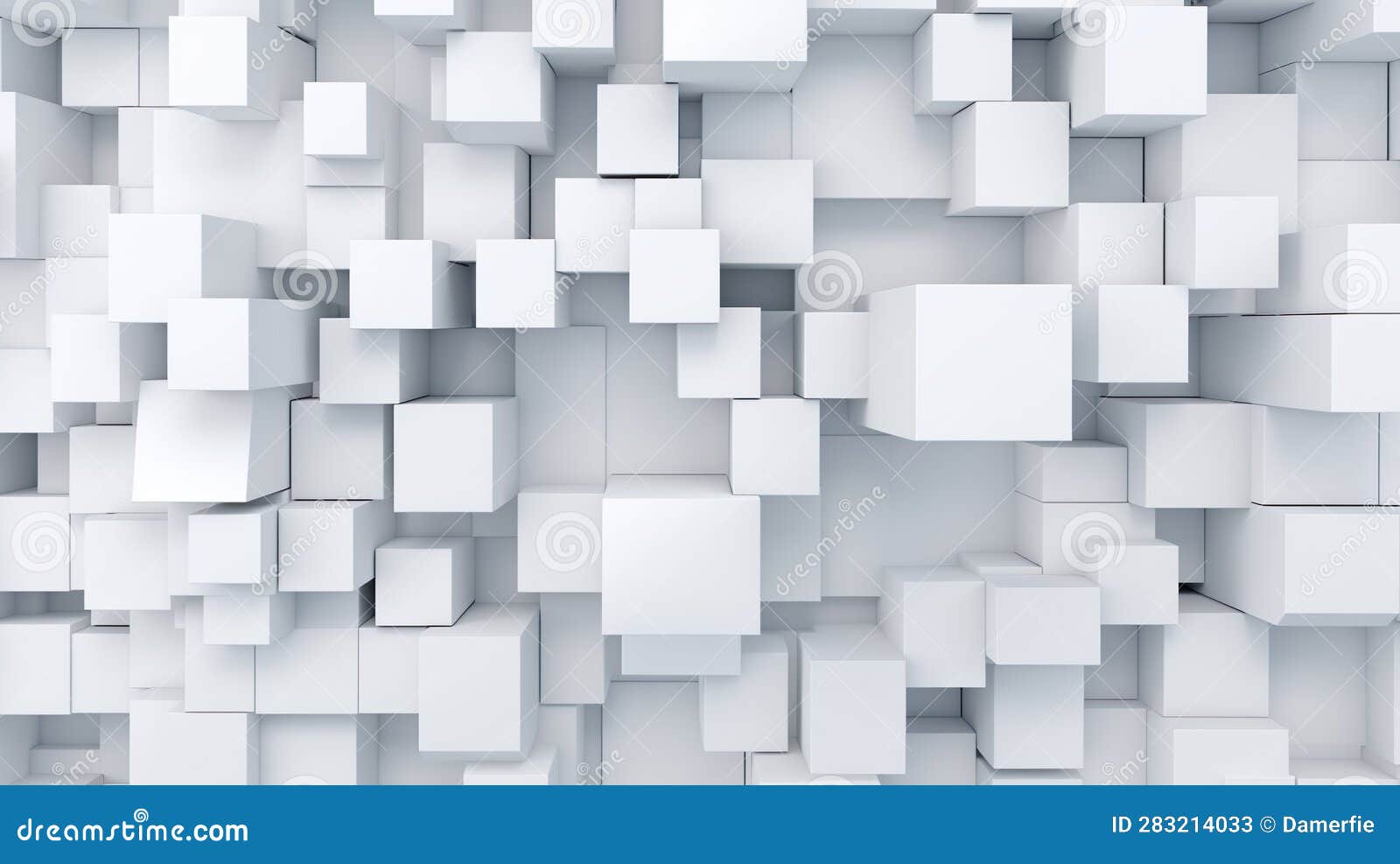 Abstract Background of Stone White Shifted Cubes with Random Offset ...