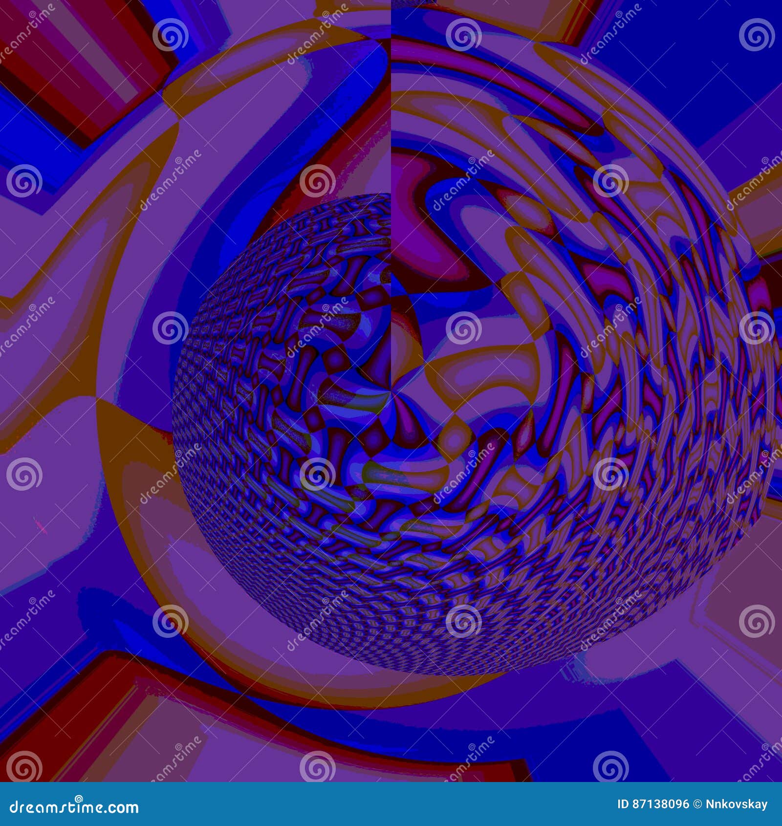 Abstract Background from Strange Shapes, Stock Illustration ...