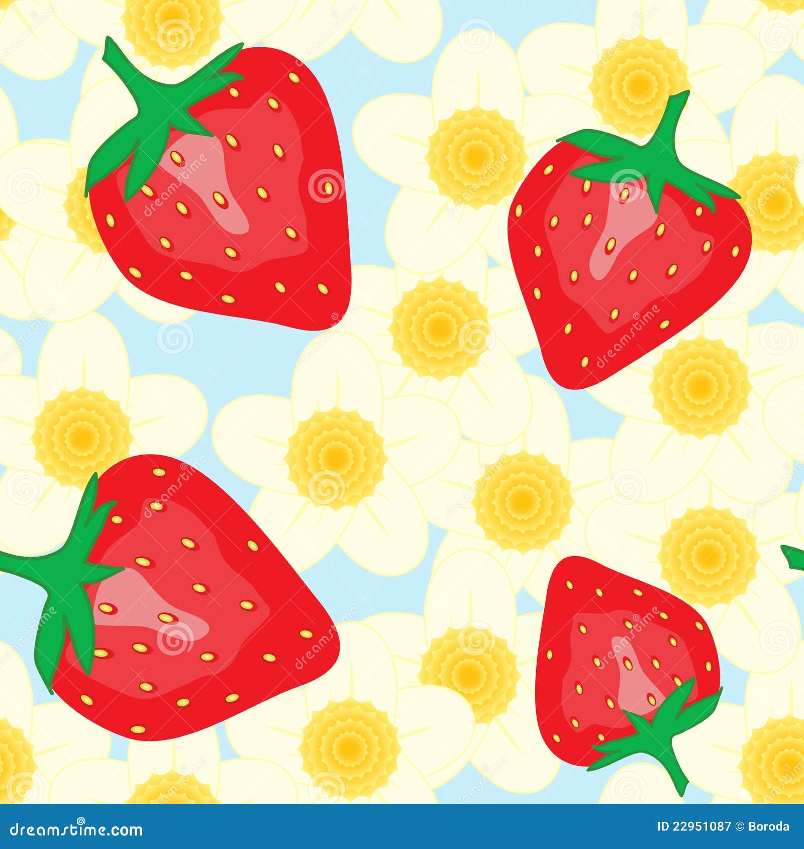 Abstract Background with Strawberry Stock Vector - Illustration of ...