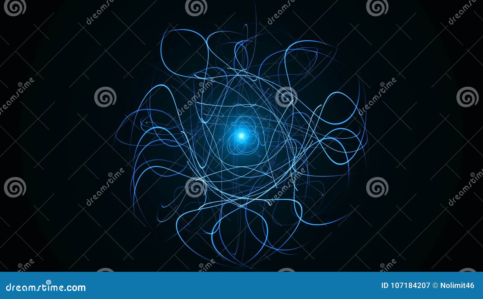 Abstract Background with Strings Sphere Stock Illustration ...