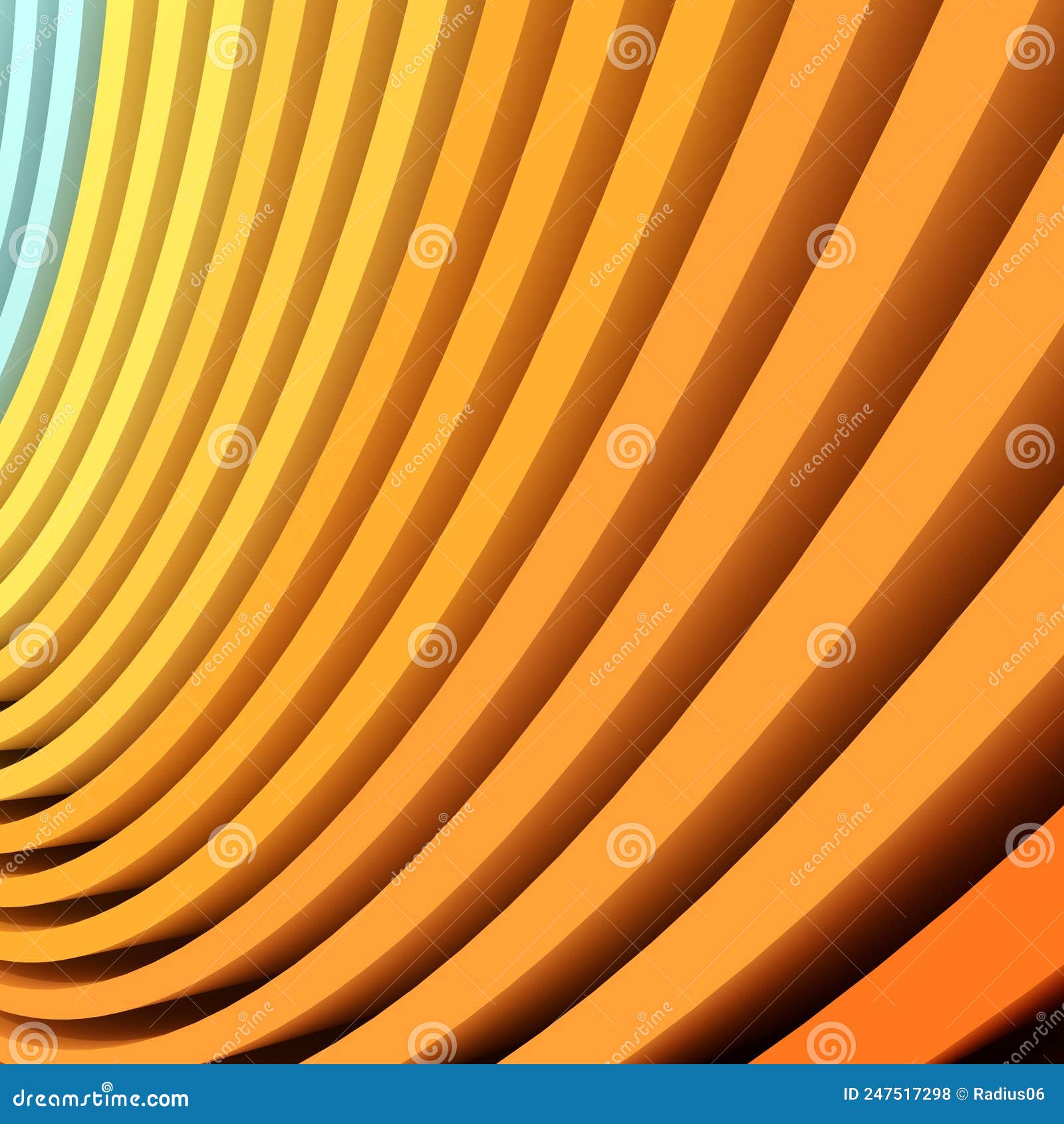 Abstract Background with Stripes or Curved Lines. 3D Render Stock ...
