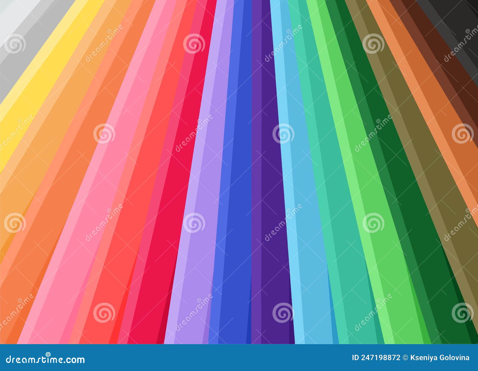 Abstract Background of Stripes of Different Bright Colors Stock Vector ...