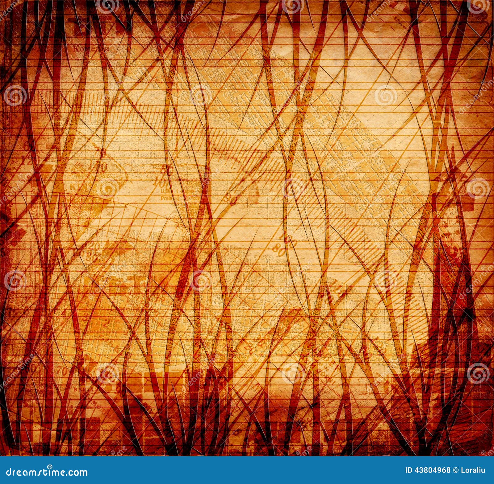 Abstract Background in the Style of Mixed Media Stock Illustration ...