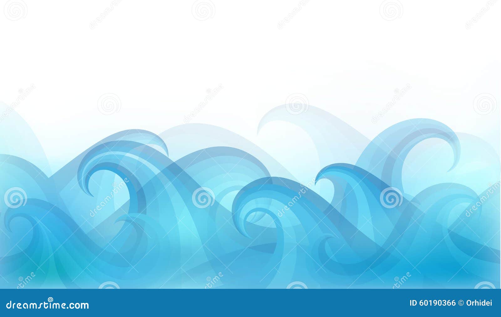 Abstract Background with Stylized Waves on a Light Background Stock ...