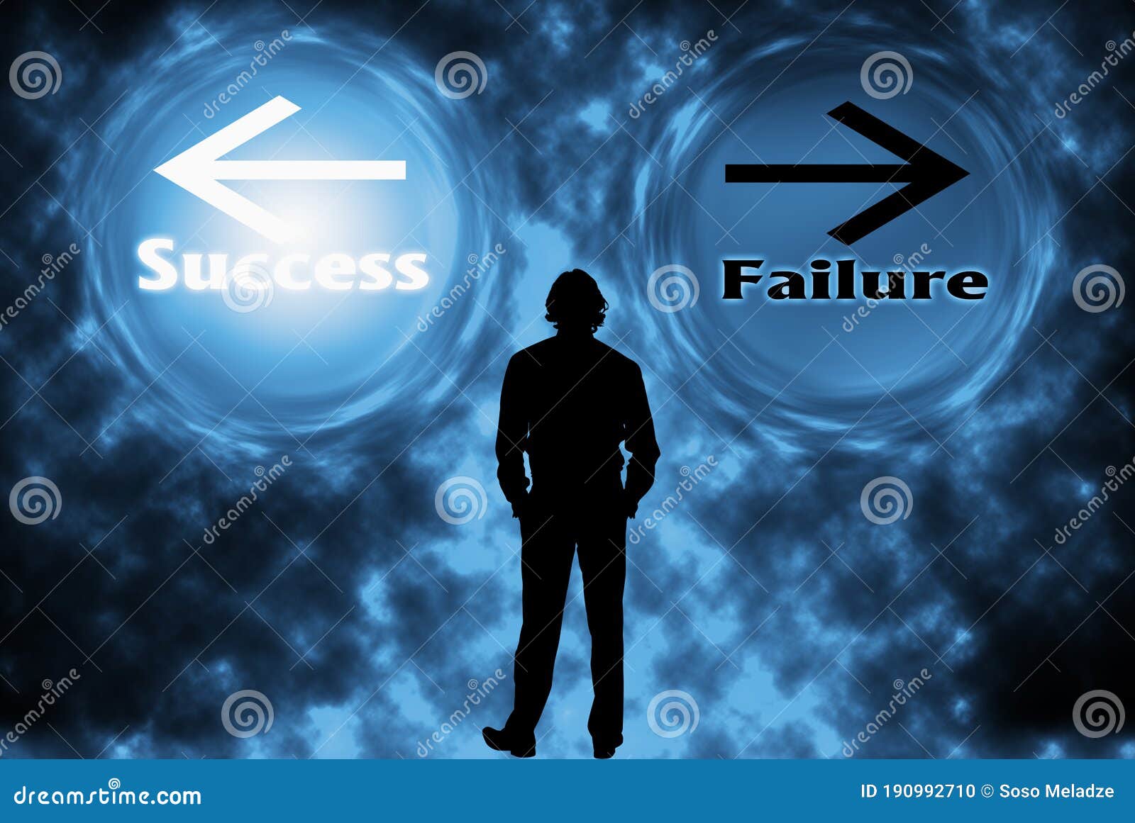 Abstract Background with Success and Failure Concept. Thinking, Success ...