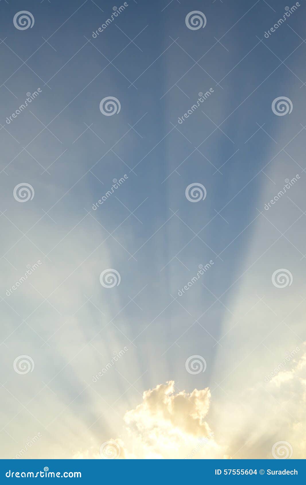 Abstract Background of Sun Light Shining through the Clouds Stock Photo ...