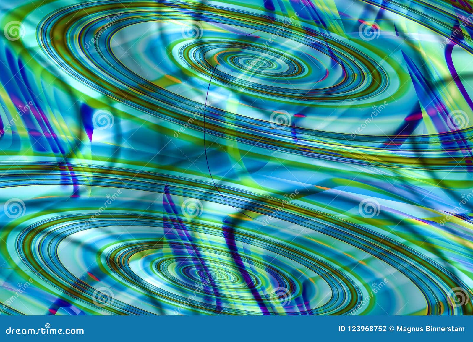Abstract Background with Swirl Pattern in Blue and Turquoise Stock ...