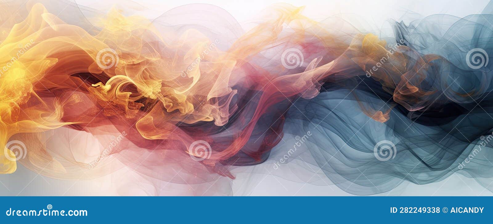 Abstract Background with Swirling Smoke and Ethereal Elements ...