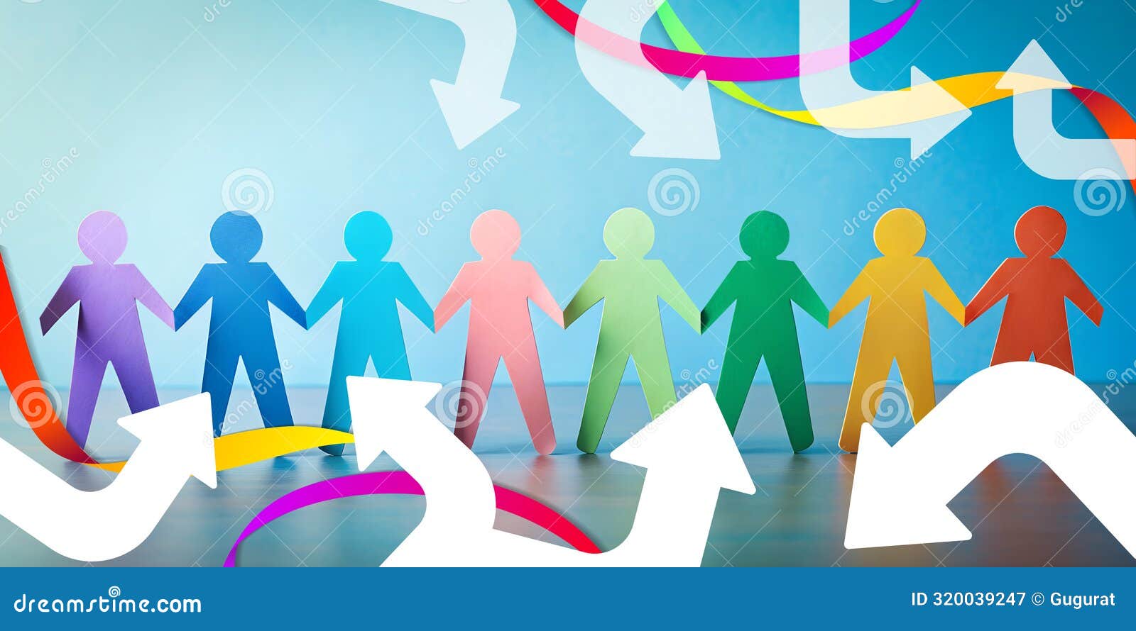 Abstract Background. Teamwork Ideas Concept and LGBTQ Talent ...