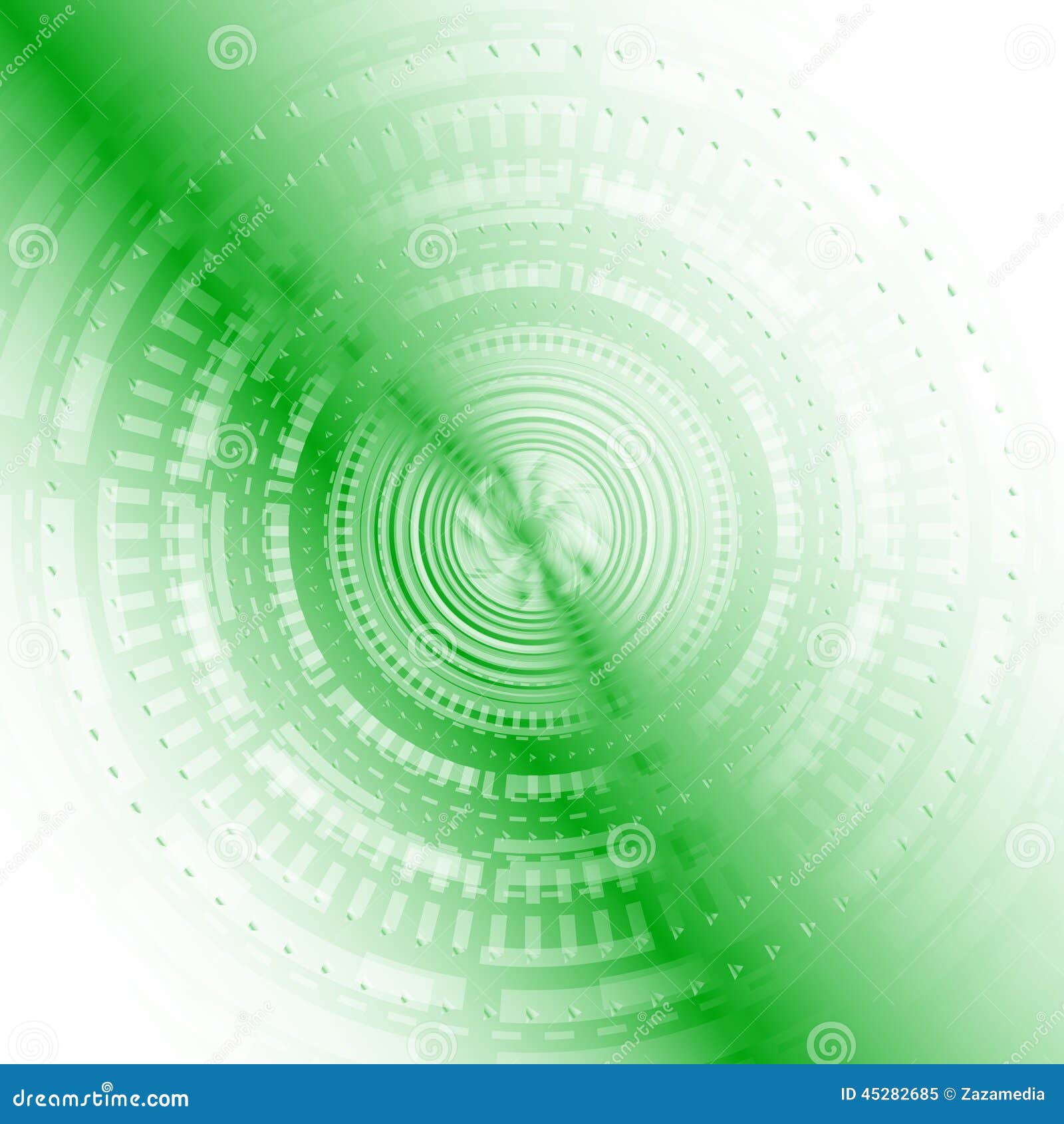 Abstract Background Technology Circles Light Green Color Vector Stock