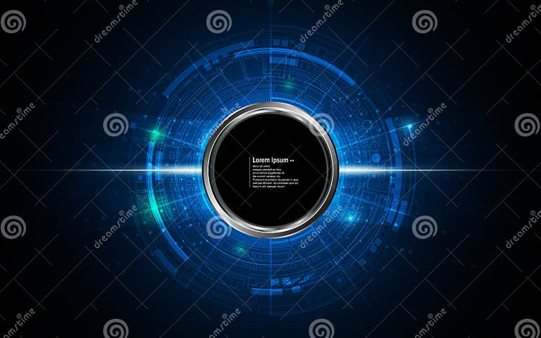 Abstract Background Technology Concept Circular Dynamic Design with ...