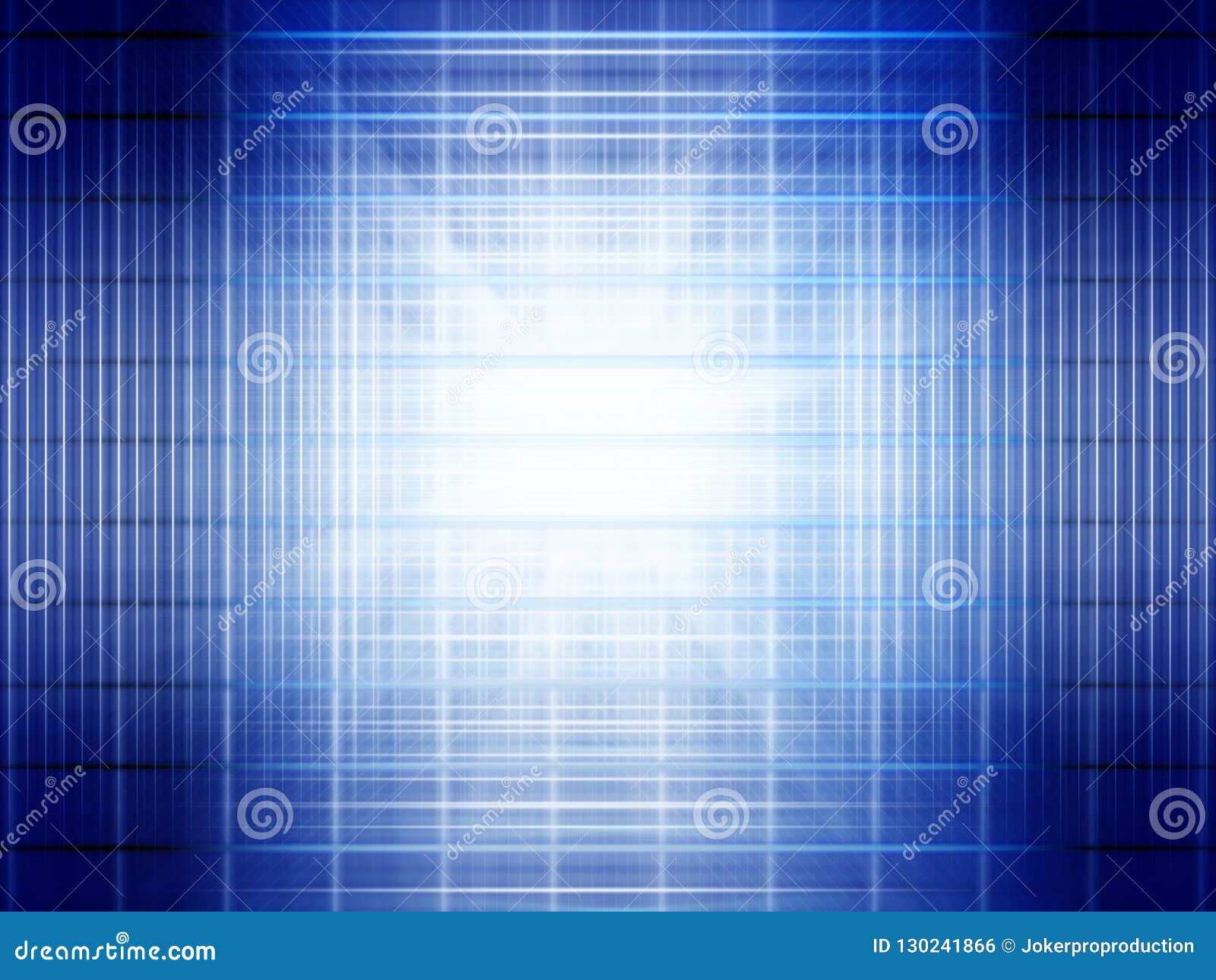 Abstract Background of Technology Concept with Glowing Structural Blue ...