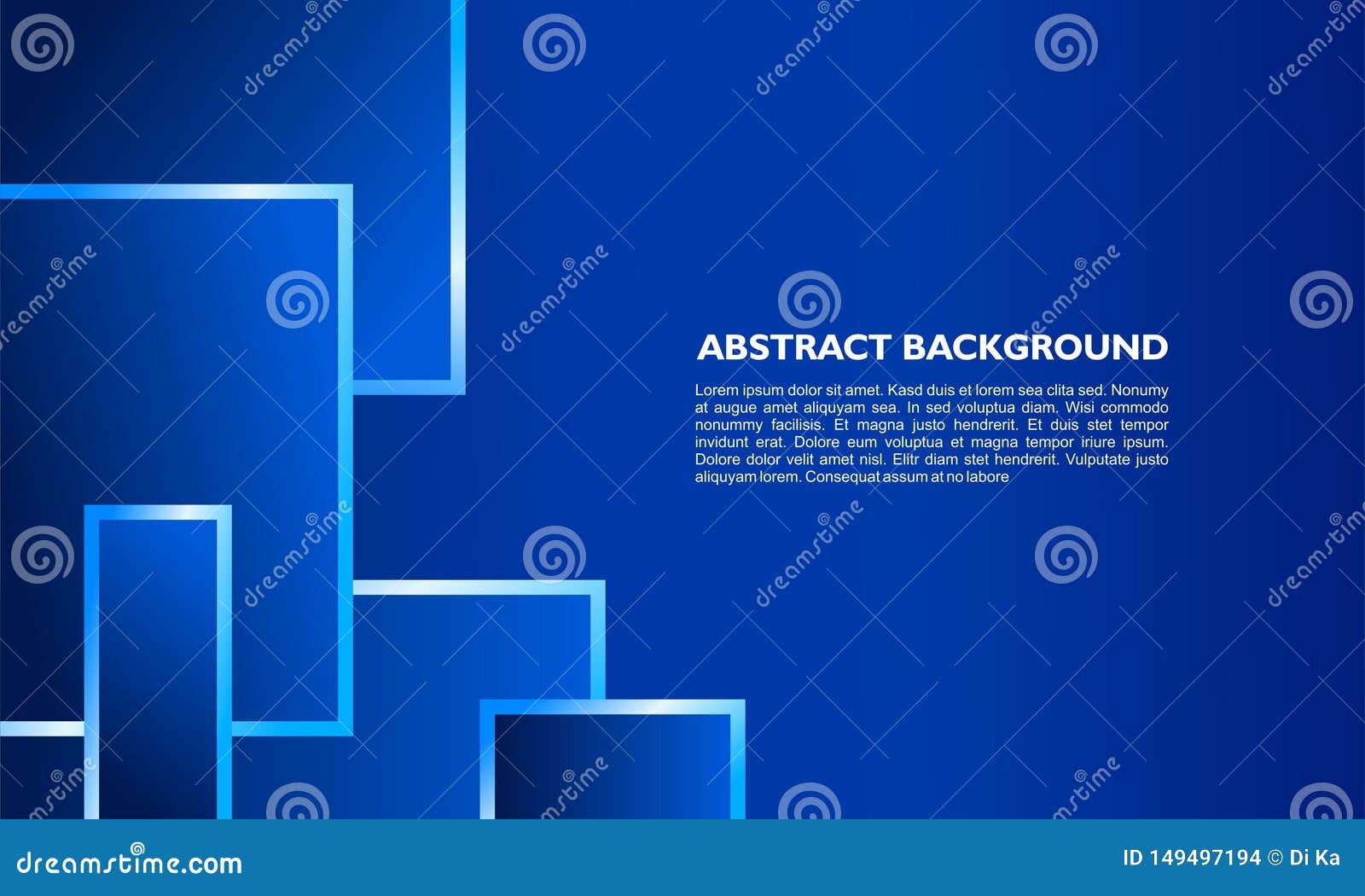 Abstract Background Template with Rectangle Shape and Metallic Shape on ...