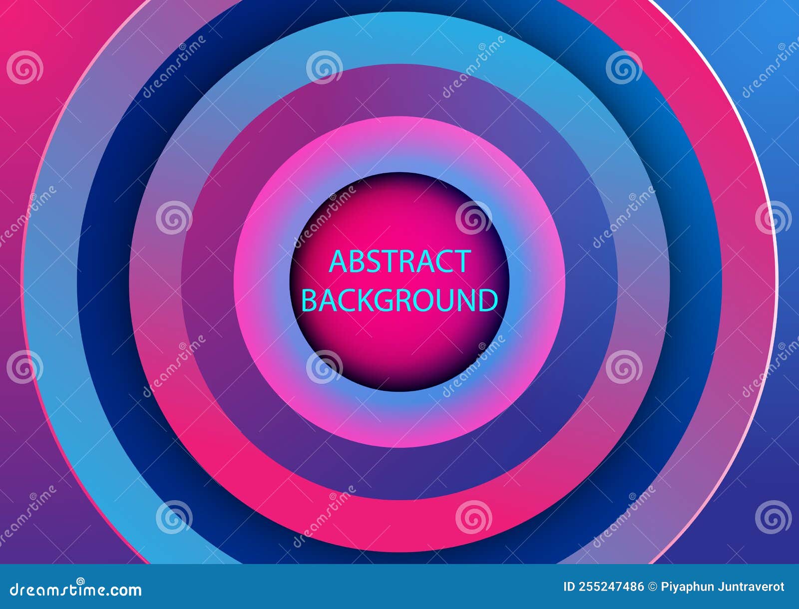 Abstract Background Template Style Parallel Circle Vector Illustration ...