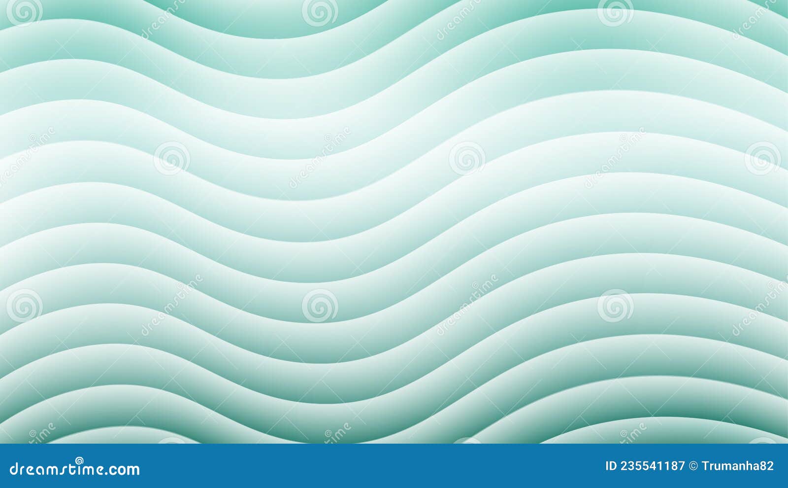 Vector Abstract Pastel Teal Gradient Background with Waves Pattern ...
