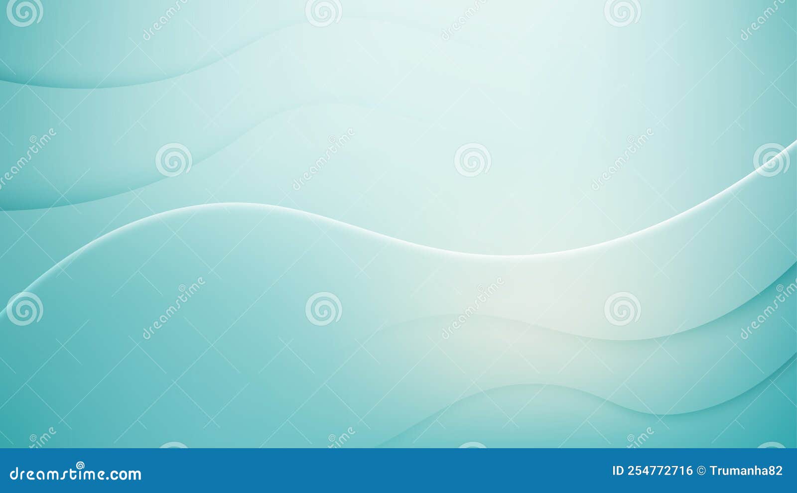 Vector Abstract Curves in Light Teal Gradient Background Stock Vector ...