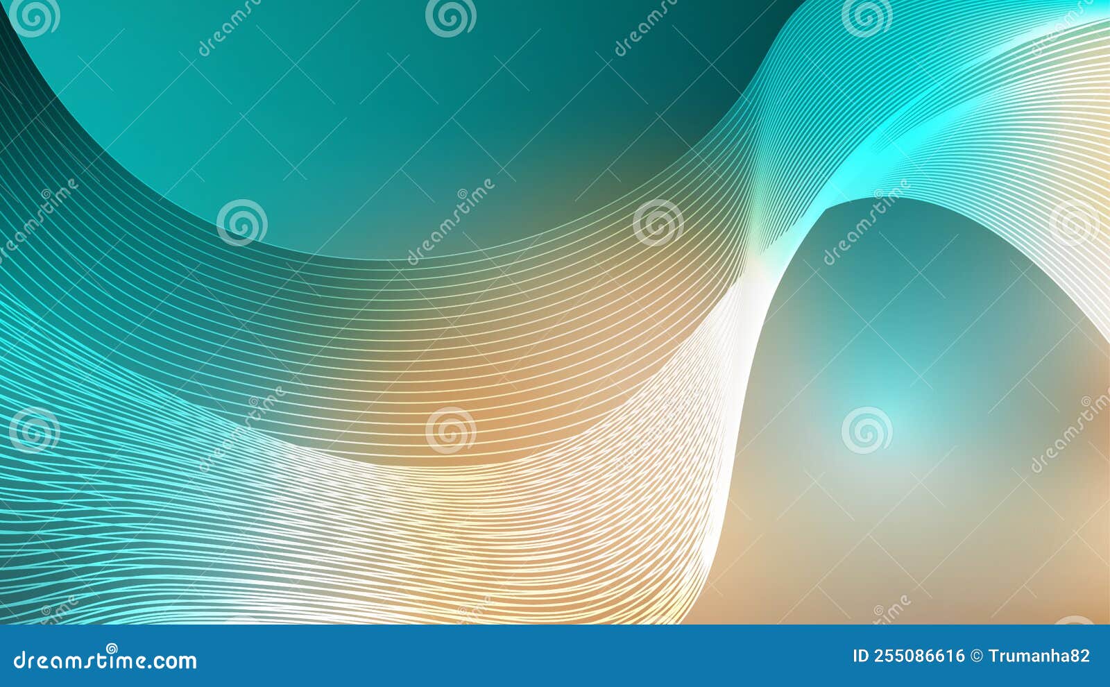 Vector Abstract Wavy Lines Mesh Texture in Teal and Yellow Gradient ...