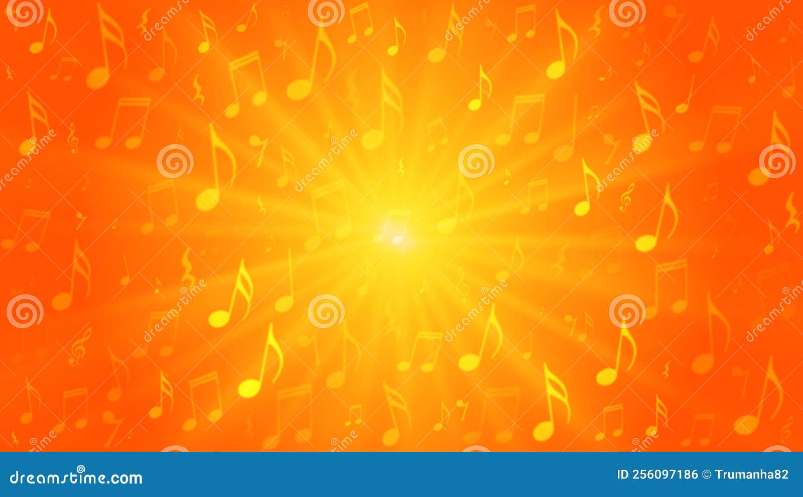 Vector Abstract Bright Light Beams and Blurry Music Notes Blast in ...