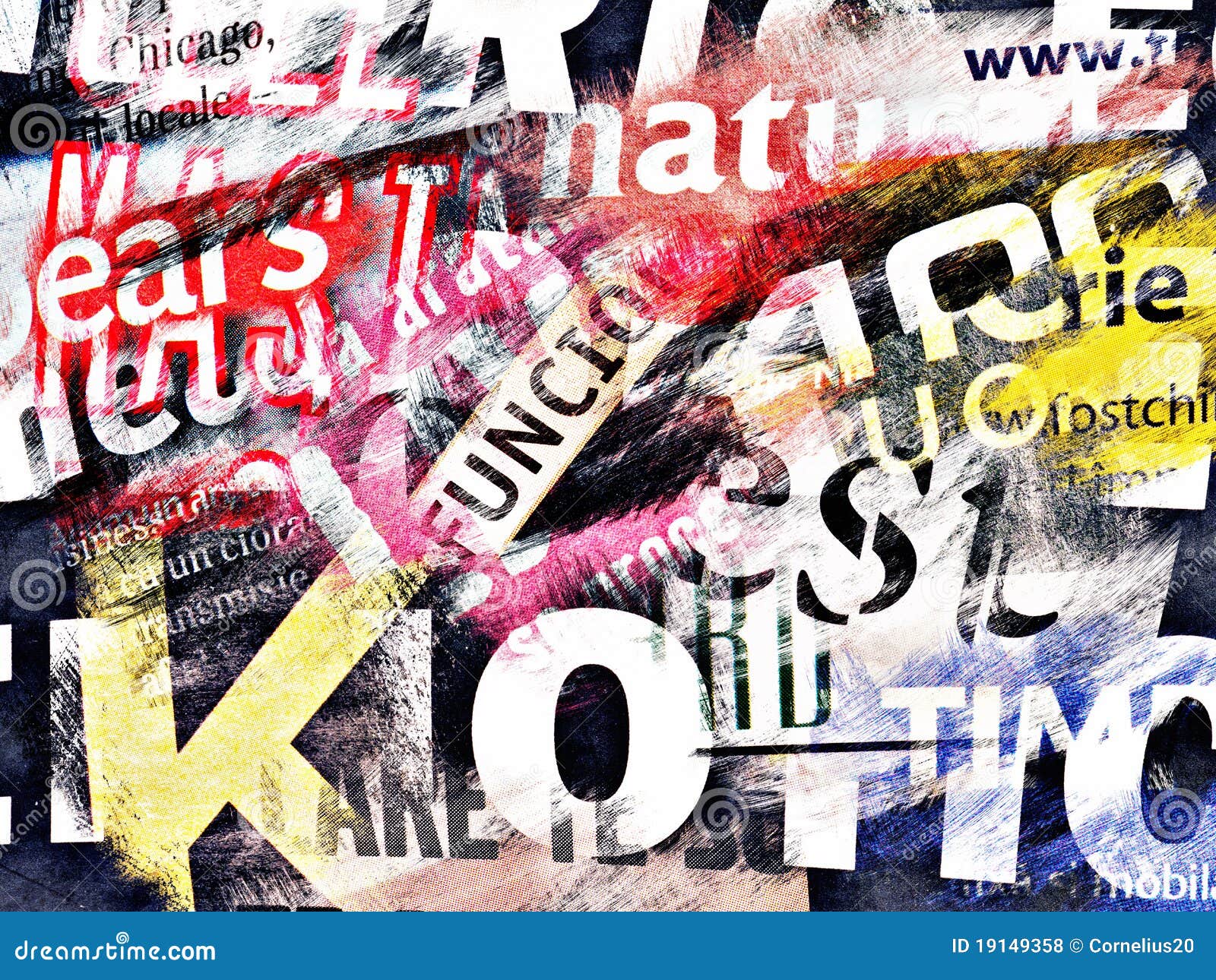 Abstract Background with Text Stock Illustration - Illustration of ...