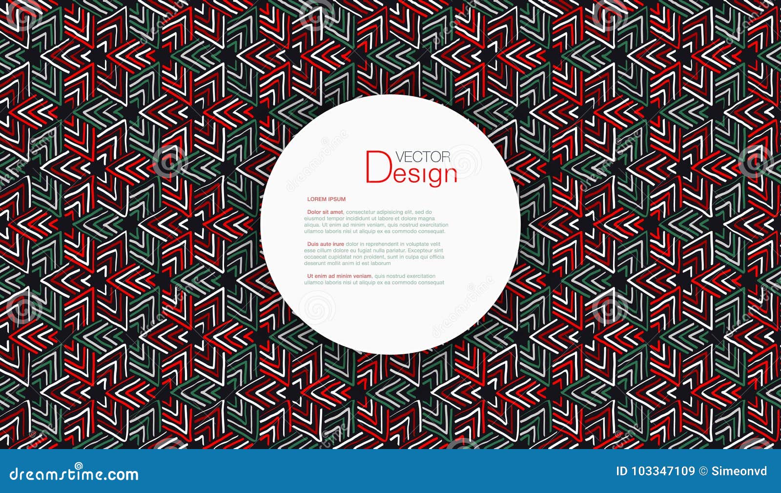 Abstract Background with Text Box or Individual Pattern Stock Vector ...