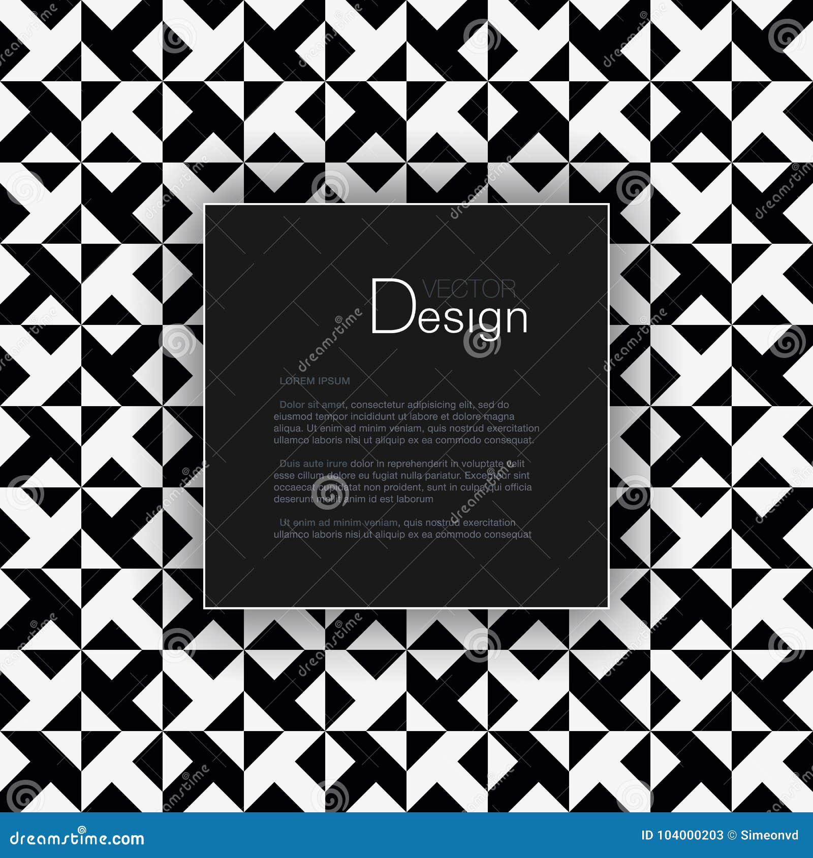 Abstract Background with Text Box Stock Vector - Illustration of ...