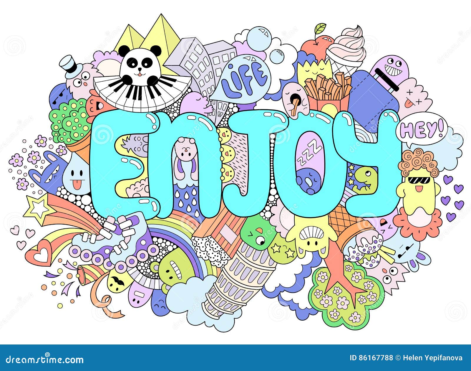 Abstract Background with Text Enjoy. Texture for Typography. Template ...