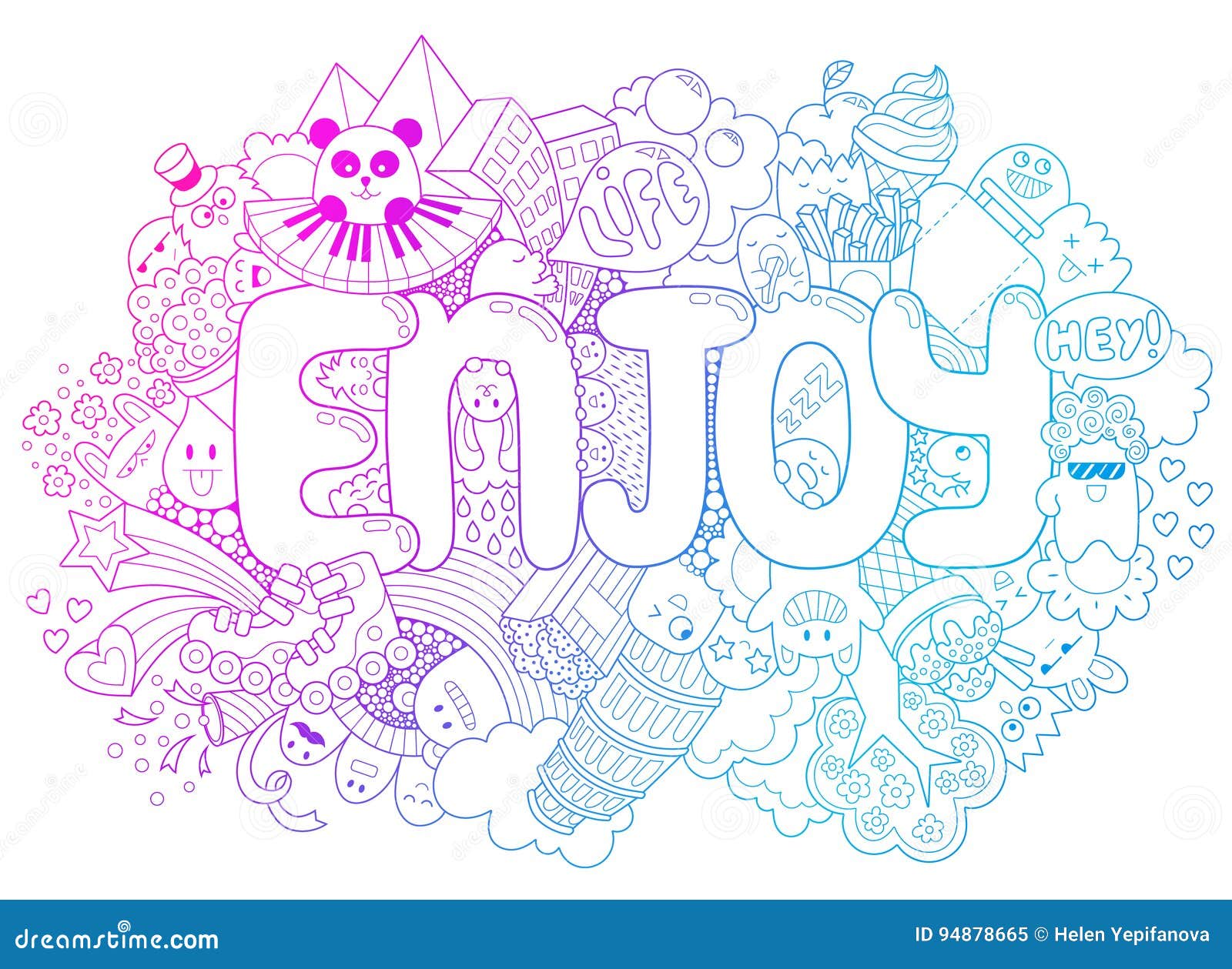 Abstract Background with Text Enjoy. Texture for Typography. Template ...