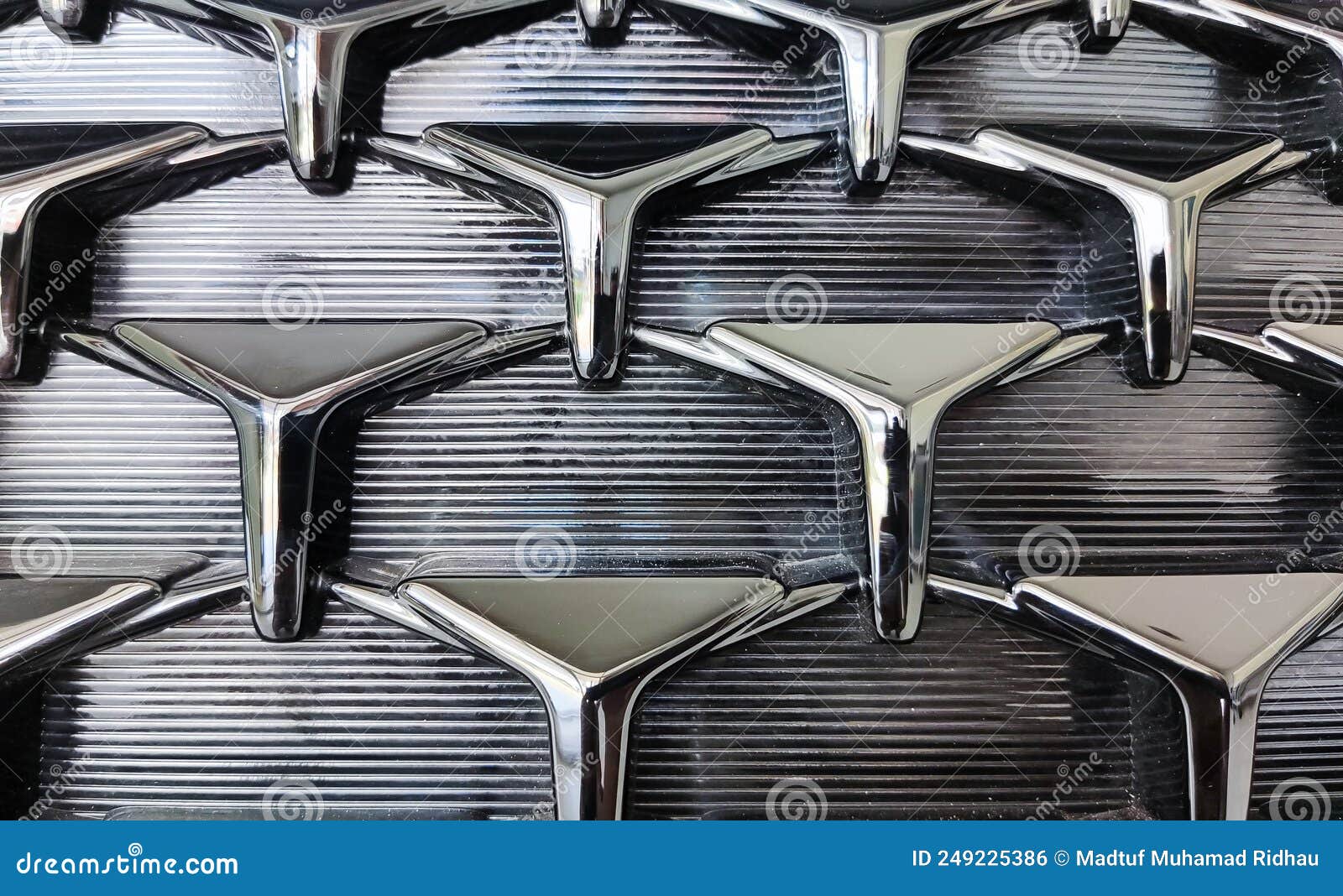 Abstract Background and Texture of a Car Front Radiator Grill Stock ...