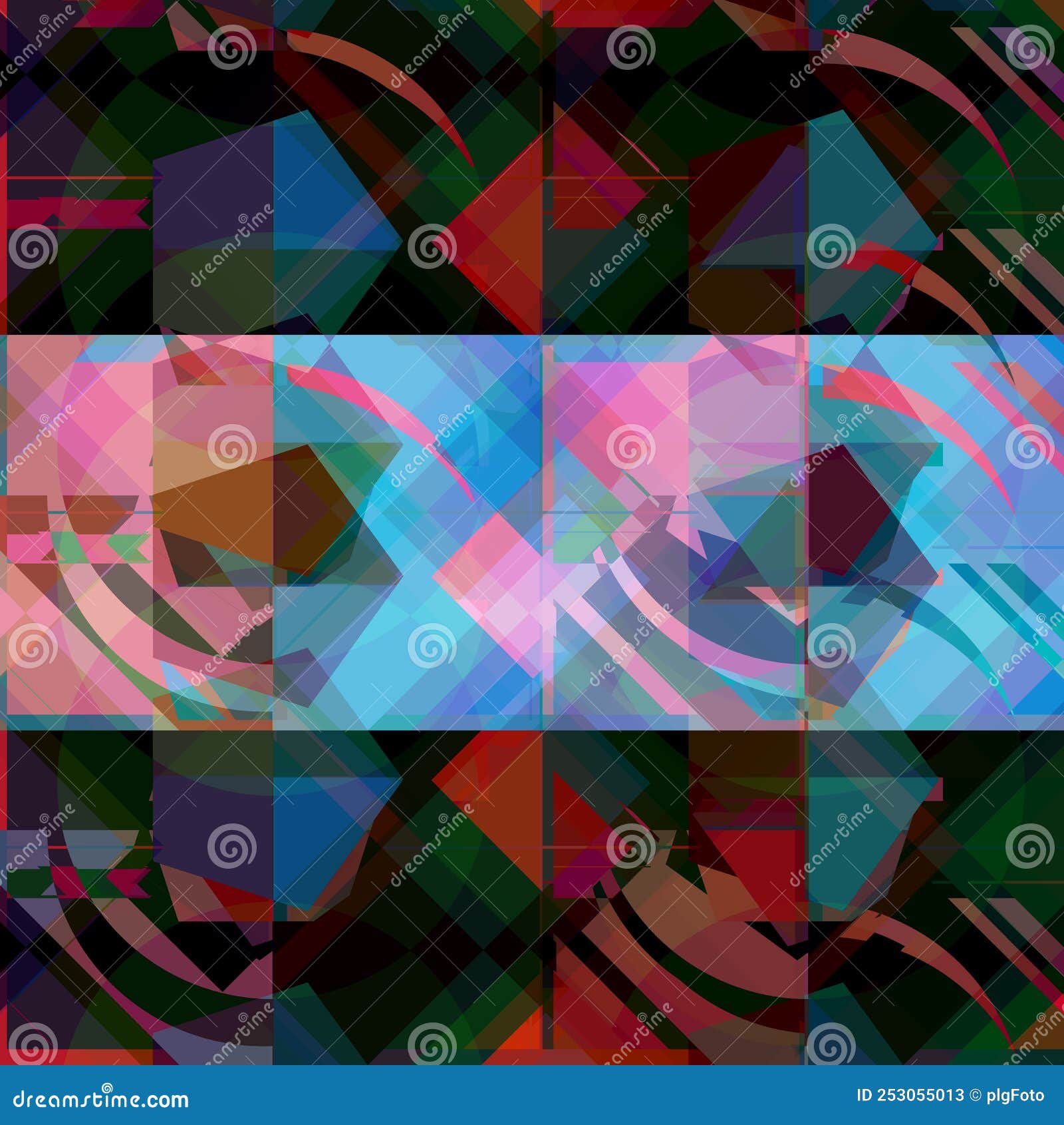 Abstract Background or Texture with Colored Geometric Figures Stock ...