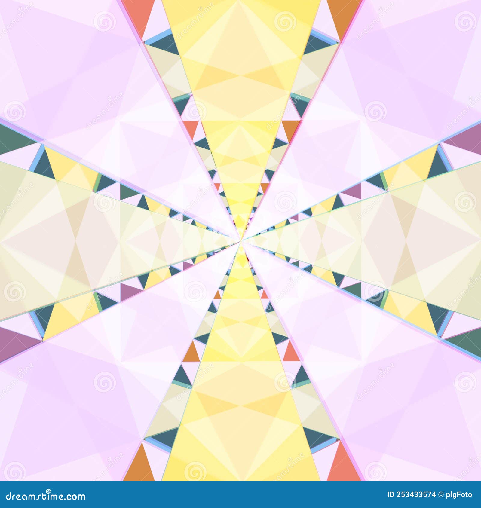 Abstract Background or Texture with Colored Geometric Figures Stock ...