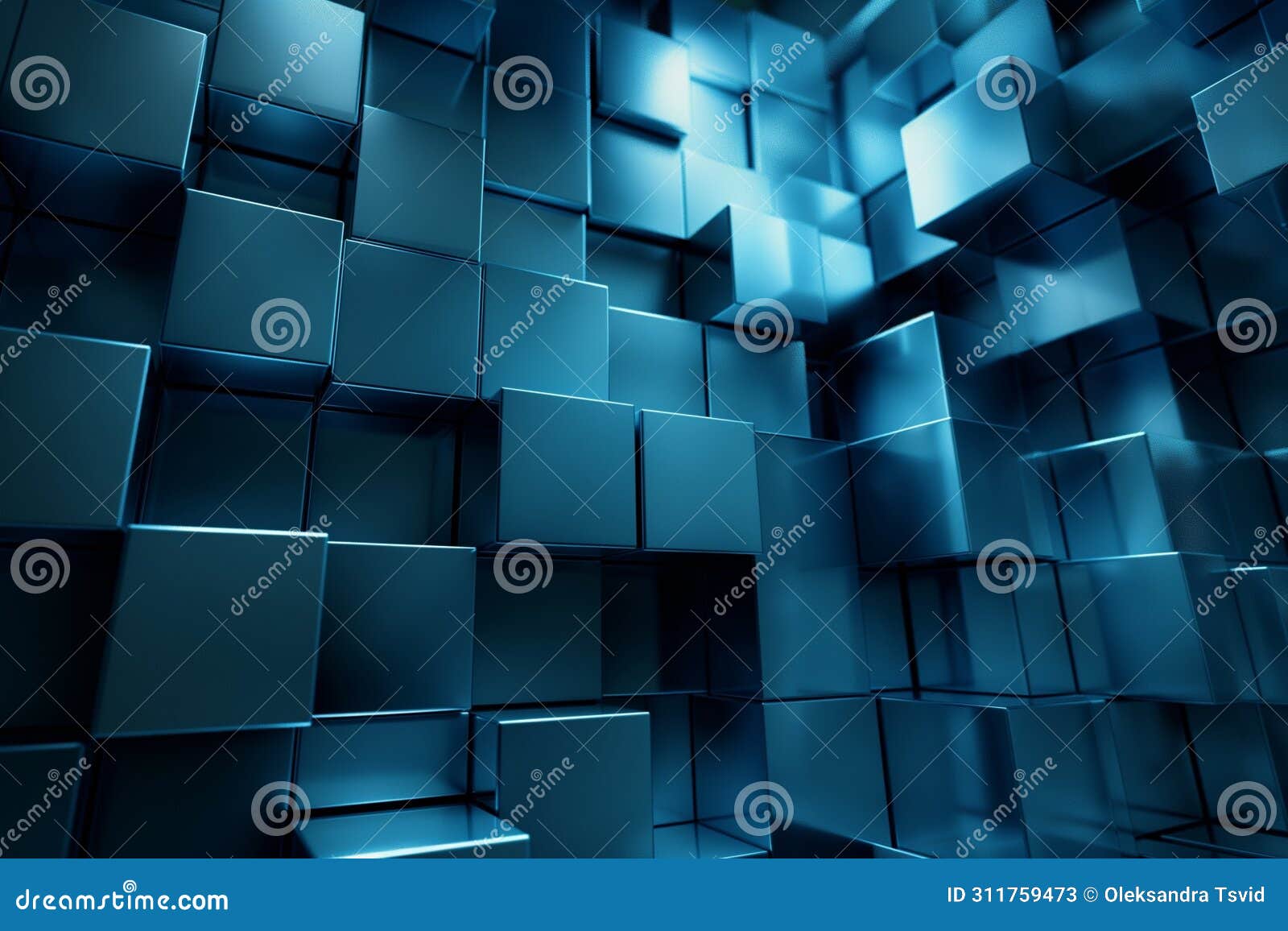 Abstract Background Texture Cubes in 3d Space, Simple Graphs, Deep Glow ...