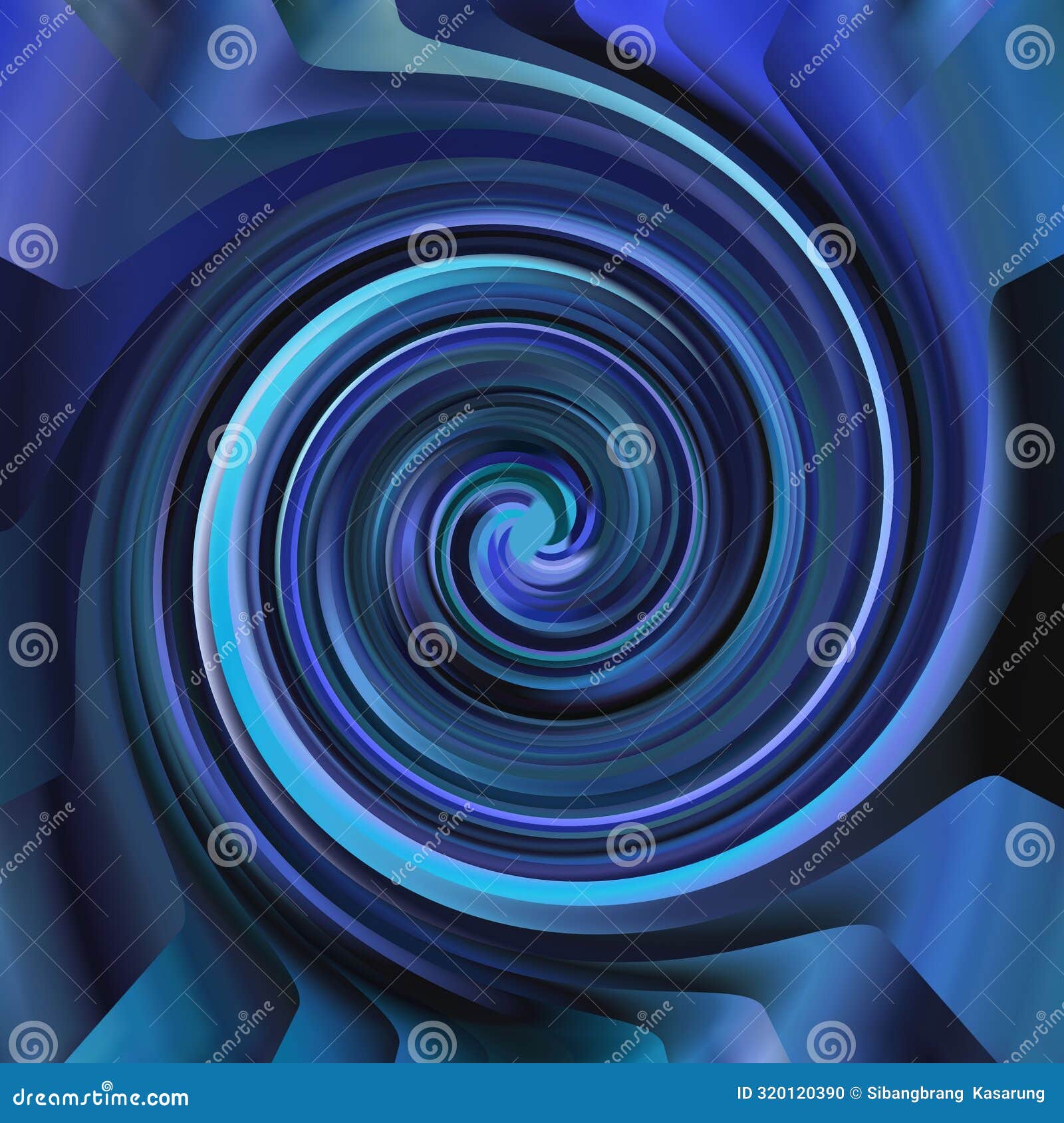 Abstract Background Texture Radial Swirl Effect Light and Dark Blue Up ...
