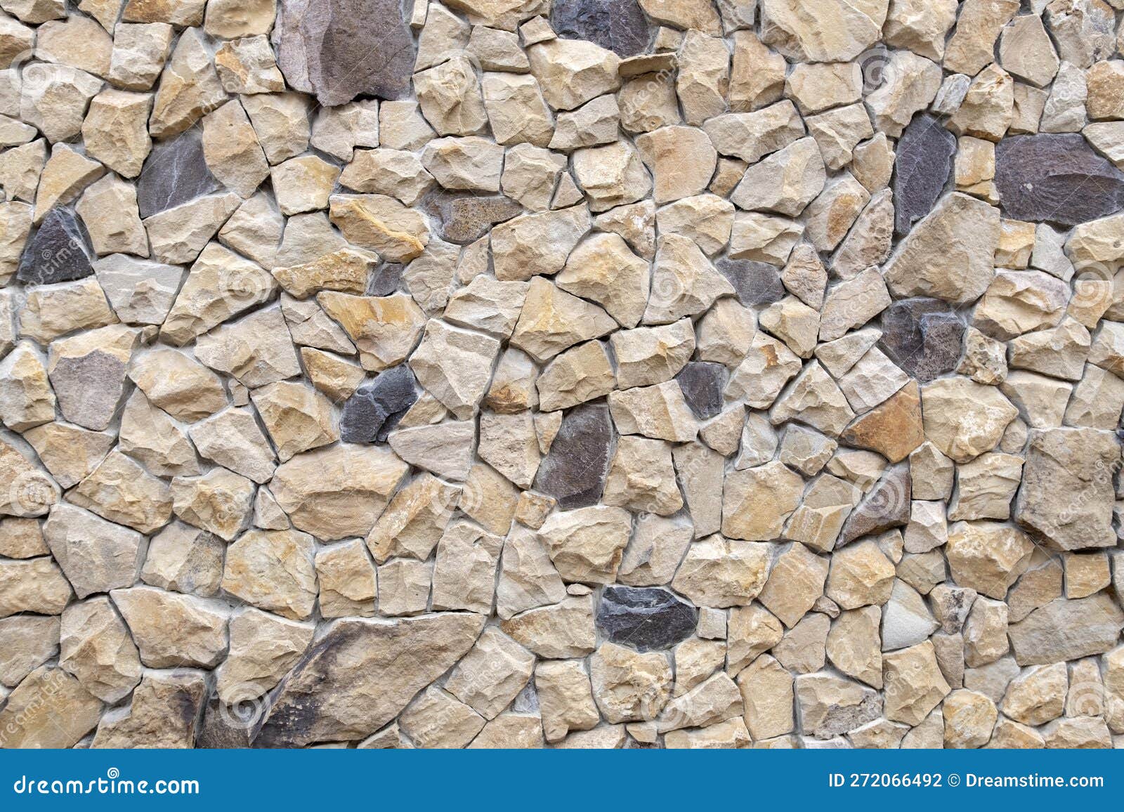 Wall Coarse Grained Rock Mortar Dry Grass. Stone Background Stock ...