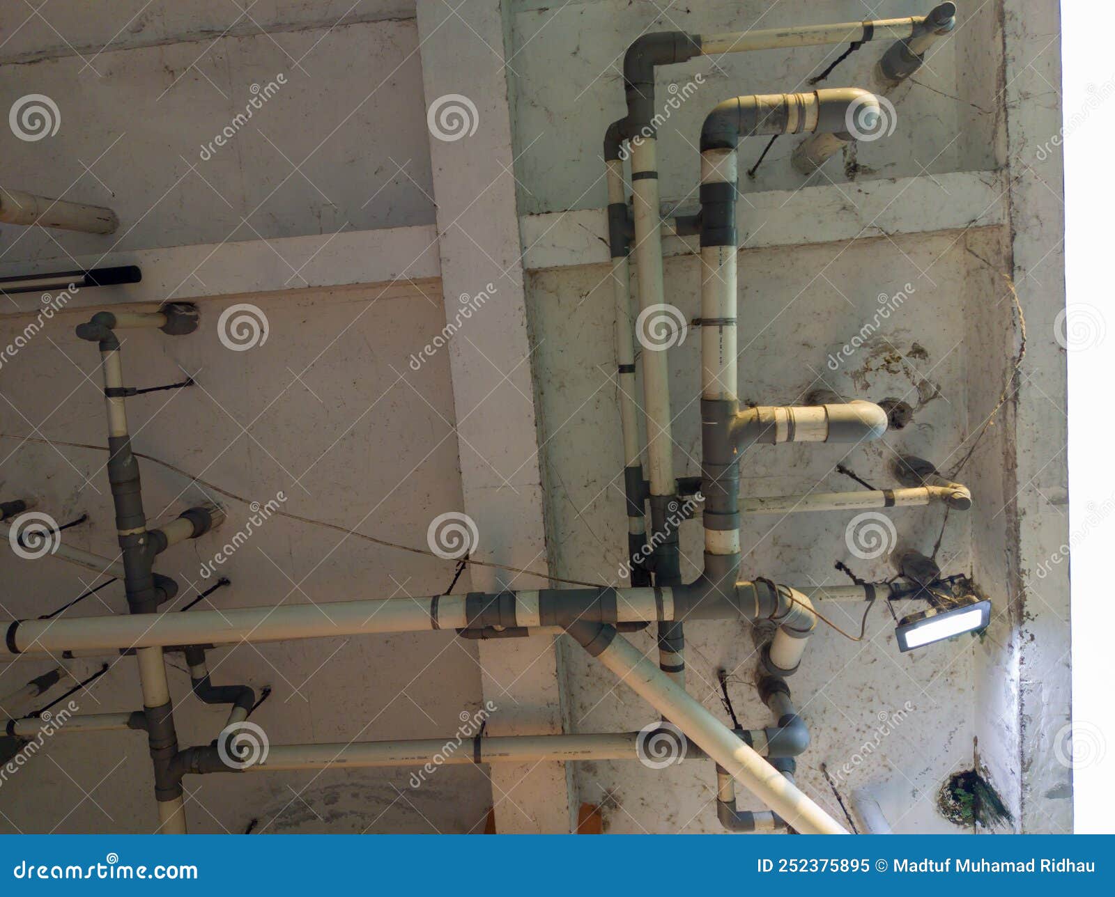 Abstract Background and Texture of Water Pipe Installation Stock Image ...