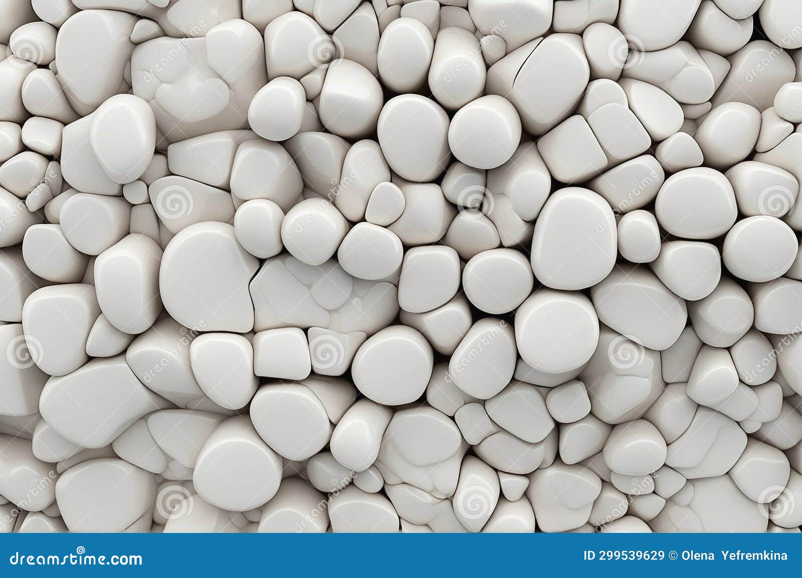 Abstract Background, Texture of White Smooth Stones. Stock Image ...