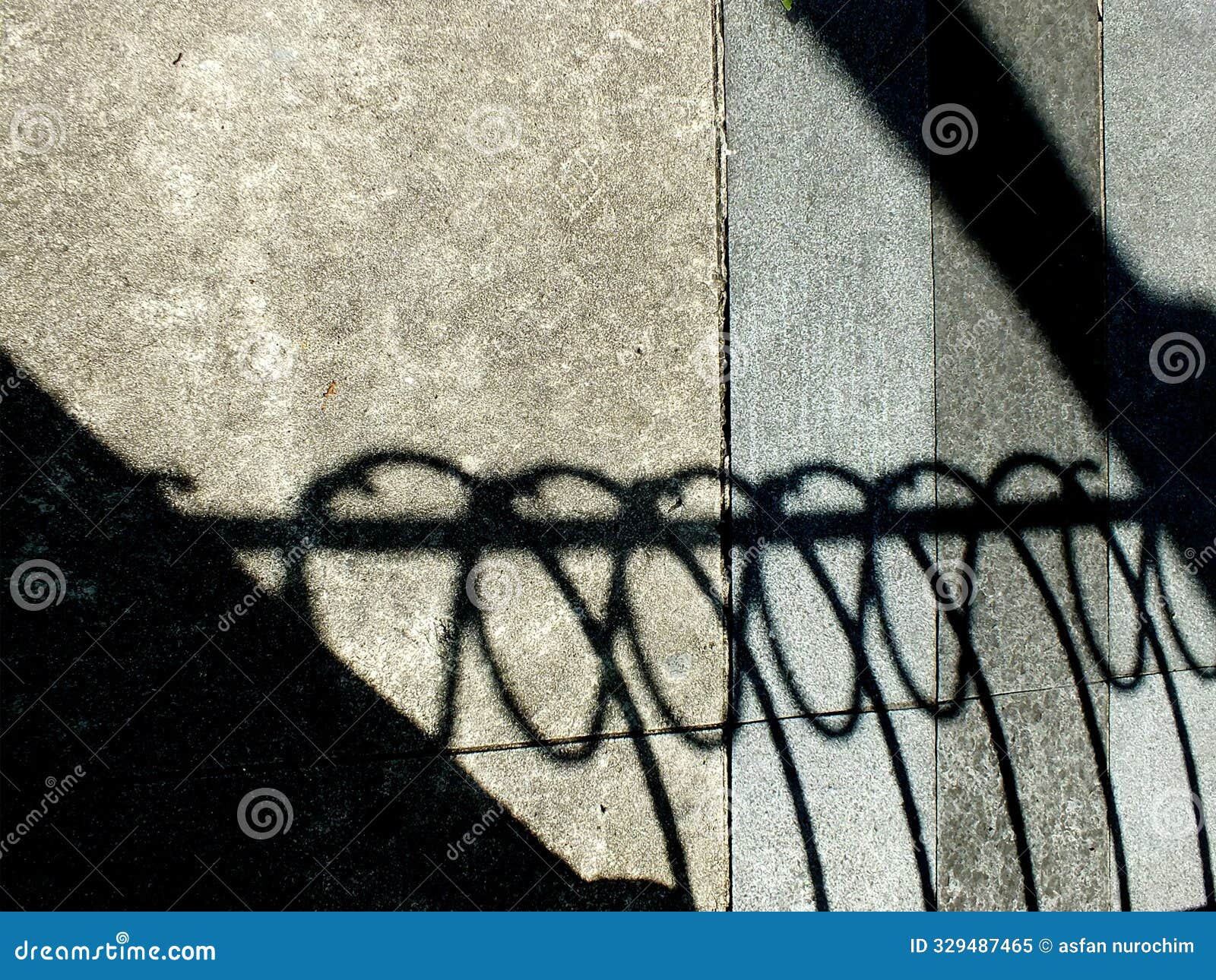 Abstract Background Textured of a Random Shadow on an Pavement ...