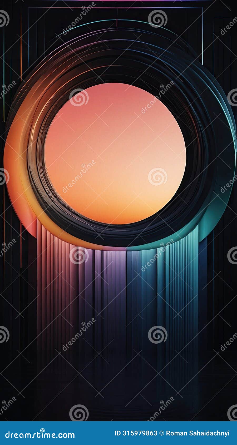 Abstract Background on the Theme of Technology and Innovation. Stock ...