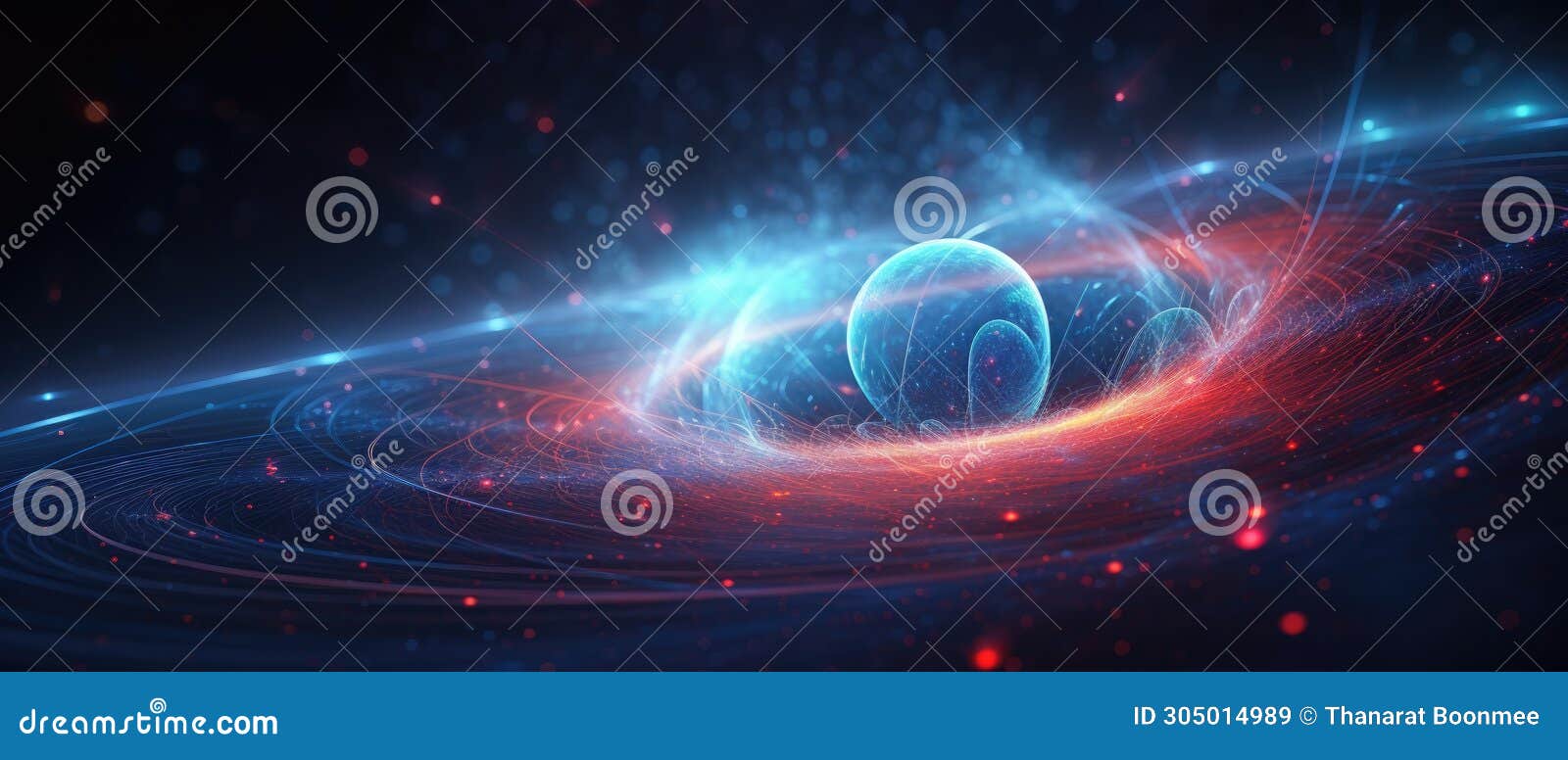 Abstract Background Themed on Particle Physics and Quantum Physics ...