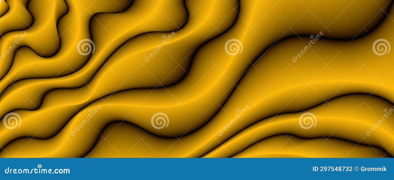 Abstract Background of Three-dimensional Gradient Yellow Lines Stock ...