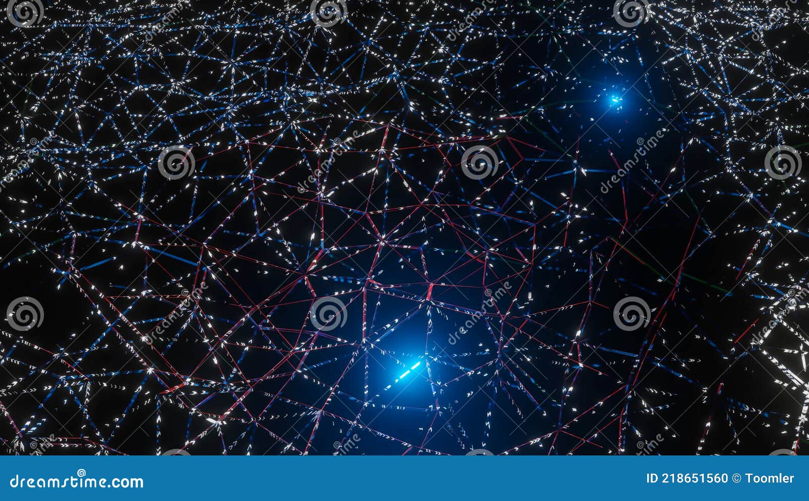 Abstract Background from a Three-dimensional Mesh with a Glow. 3d ...