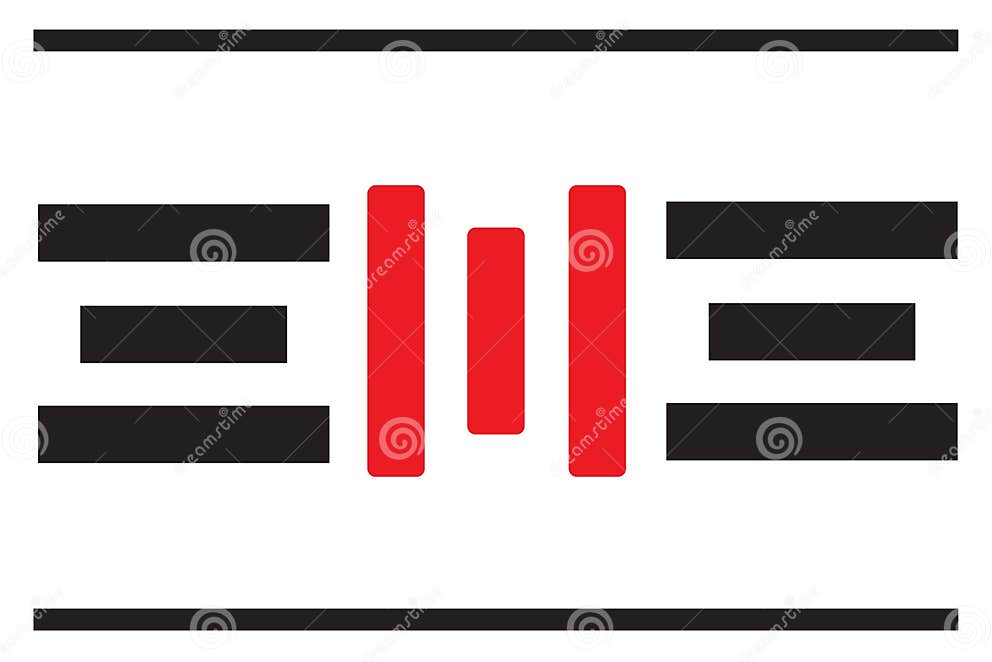 Abstract Background with Three Vertical Red Lines in the Middle and ...