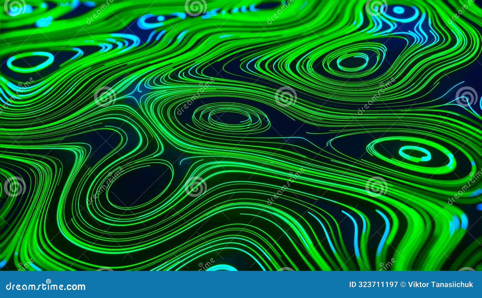 Abstract Background of Topographic Map. Contour Map. 3D Topographic Map ...