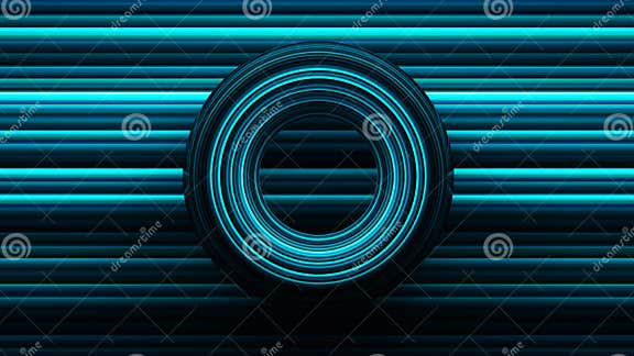 Abstract Background with Torus, 3D Rendering, Stretched Pixels T Stock ...