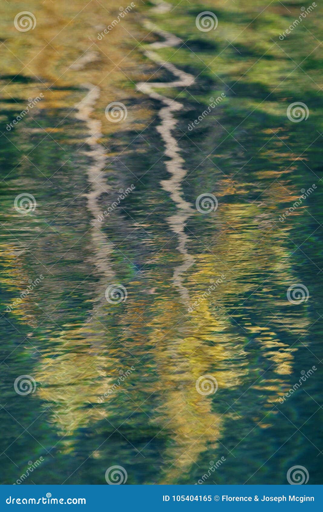 Abstract Background of Tranquil Water Reflections Stock Image - Image ...