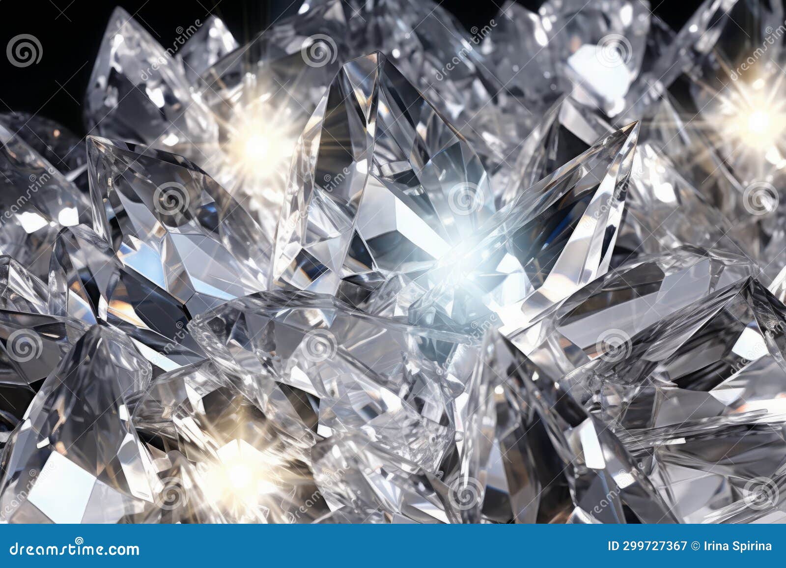 Abstract Background of Transparent Crystals with Refraction of Light ...